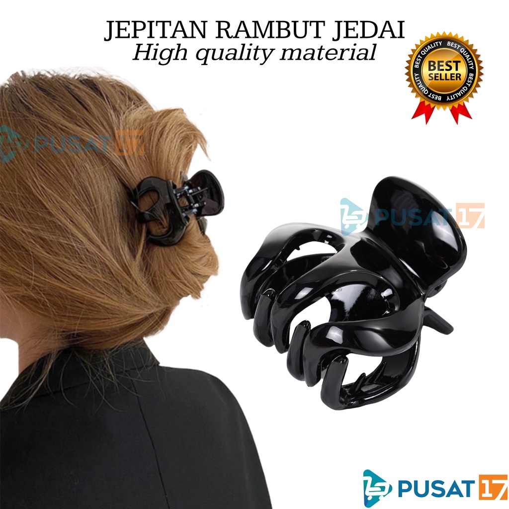 Jual PUSAT17 JEDAI JEPITAN RAMBUT / JEPIT RAMBUT 5CM TEBAL / JEPITAN ...