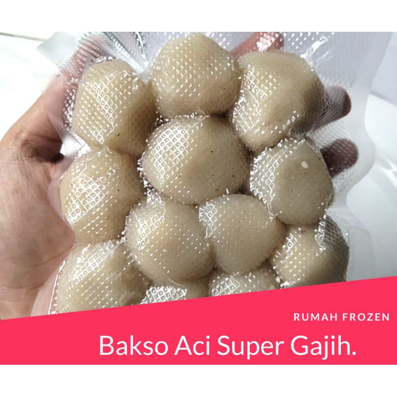 Jual Bakso Aci Super Gajih Sapi / Cilok Gajih Instant Isi 12 Pcs Lezat ...