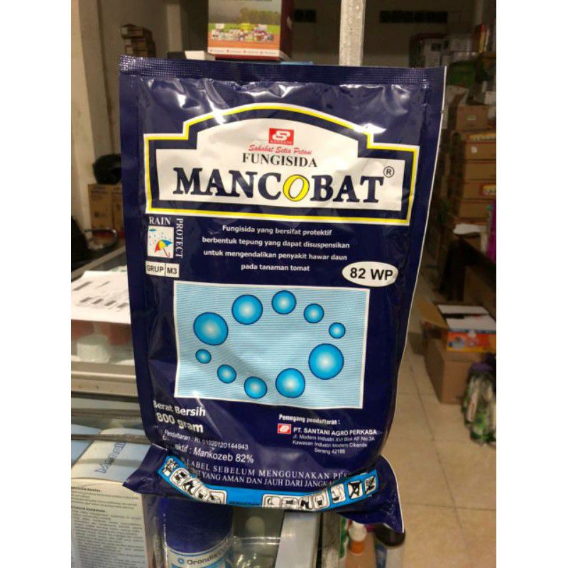 Jual fungisida mancobat 82wp bahan aktif mancoseb 82 persen kemasan 1kg ...