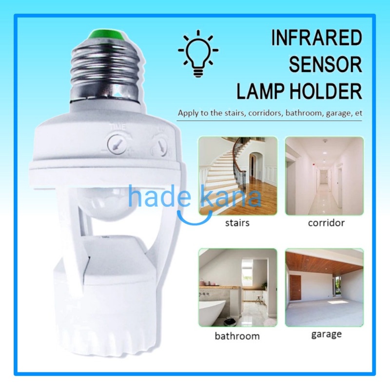 Jual Fitting Lampu Plafon Saklar Otomatis Infrared Motion Sensor Gerak ...