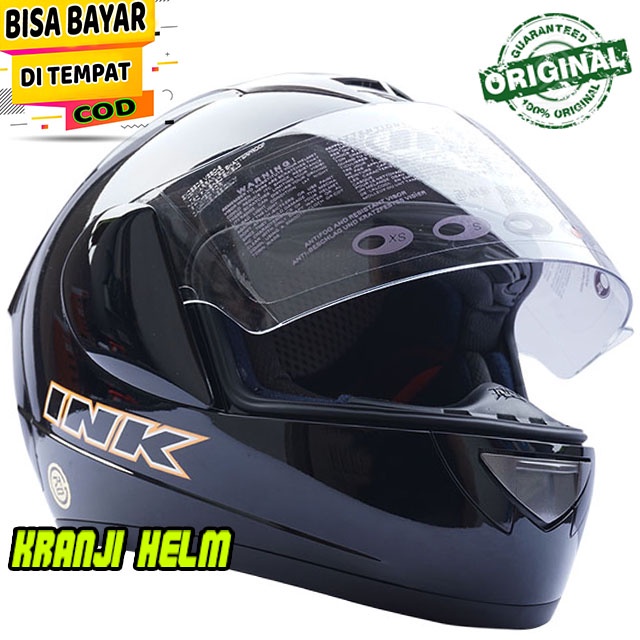 Jual Helm / Helm fullface / Helm ink cl max solid black terpopuler ...