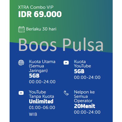 Jual XL XTRA COMBO BARU & VIP 5GB Plus 10GB DATA INTERNET 30 hari KUOTA ...