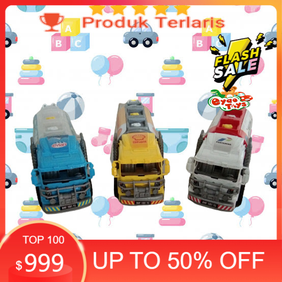 Jual Mainan Mobil truck tanki shell pertamina mobilan truk tangki ...