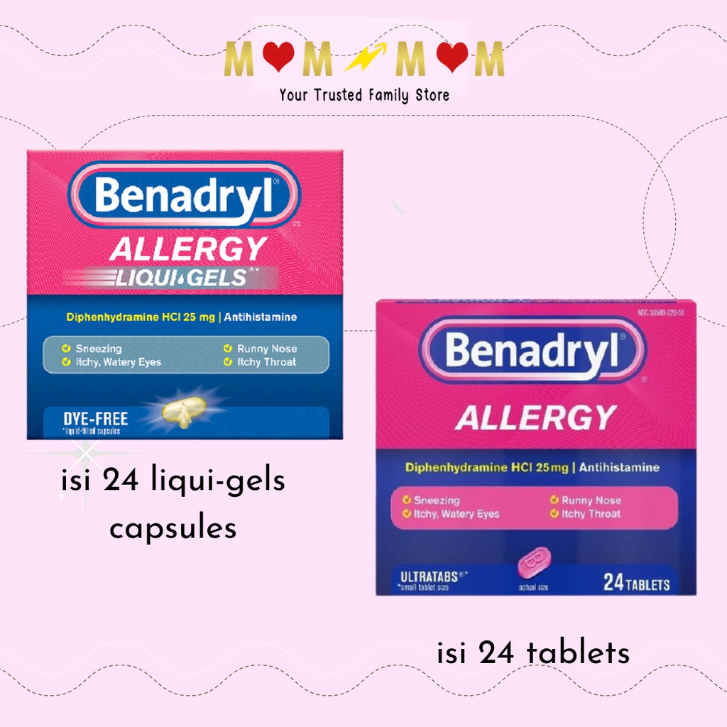 Jual Obat Alergi Dewasa Benadryl Allergy | Shopee Indonesia