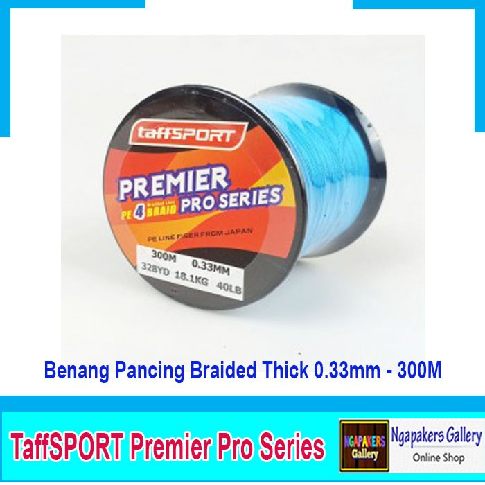 Jual Premier Pro Series Benang Pancing Braided Thick 0.33mm - 300M ...