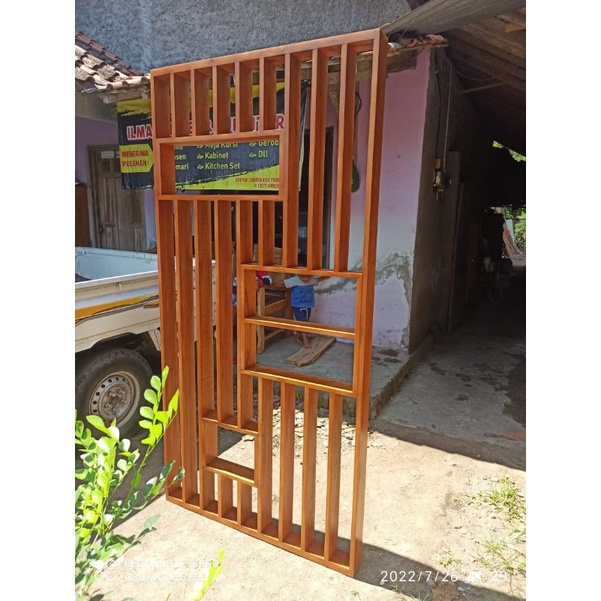 Jual partisi sekat ruangan kayu solid ukuran besar | Shopee Indonesia