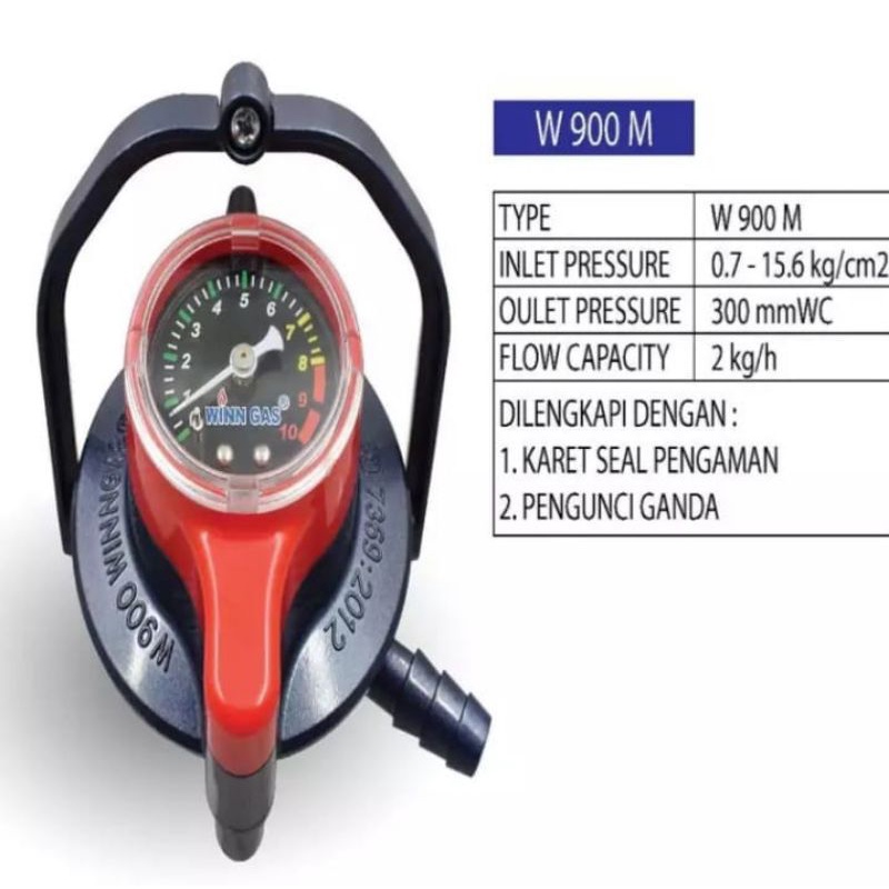 Jual REGULATOR TEKANAN RENDAH 900METER DENGAN TIGA PENGUNCI DAN SEAL ...