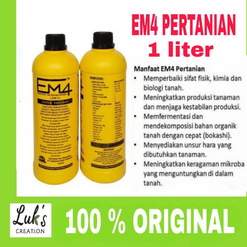 Jual EM4 PERTANIAN - EM4 TANAMAN- pupuk organik fermentasi pupuk untuk ...