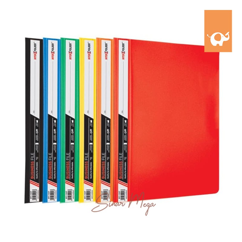 Jual Inter X Business File + Slip F4/ Map Plastik Folio Berkantong ...