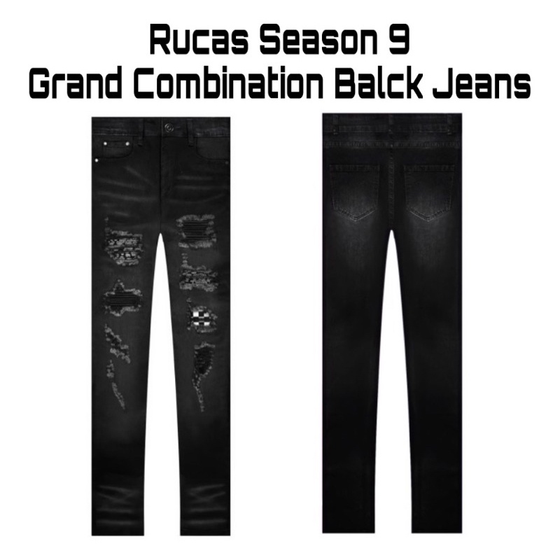 Jual RUCAS SEASON 9 GRAND COMBINATION BLACK JEANS [ORIGINAL 1000% ...