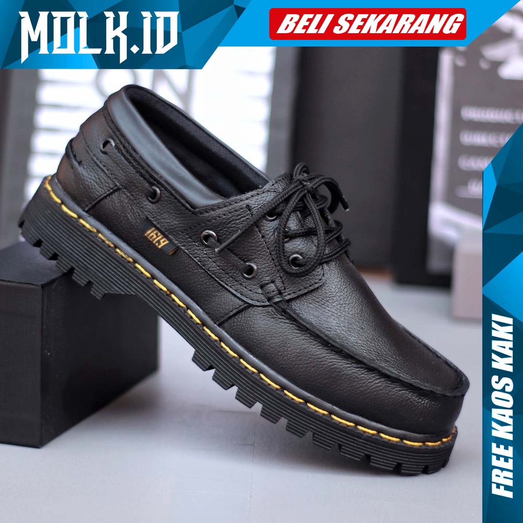 Jual MOLK Sepatu Pria Low Boots Docmart Unisex Original Casual Formal ...