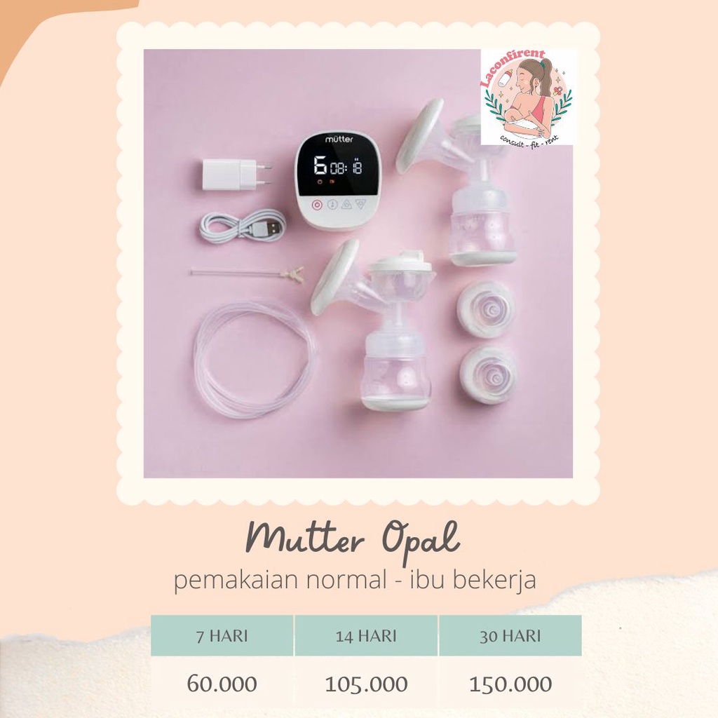 Jual Sewa Pompa Asi Mutter Opal (kirim dari Bandung) | Shopee Indonesia