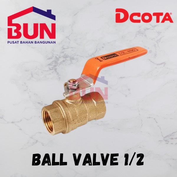 Jual Ball Valve Dcota 1/2" inch Stop Keran Kuningan | Shopee Indonesia
