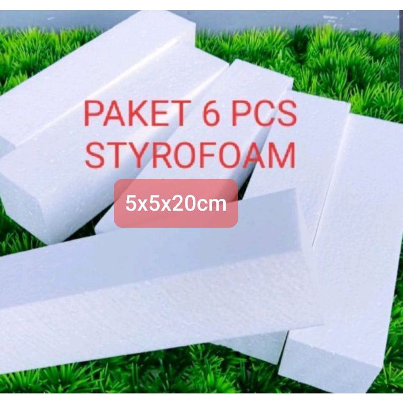 Jual Busa Styrofoam Bucket Bunga Uang Snack Ukuran 20x5x5 Isi 6 ...