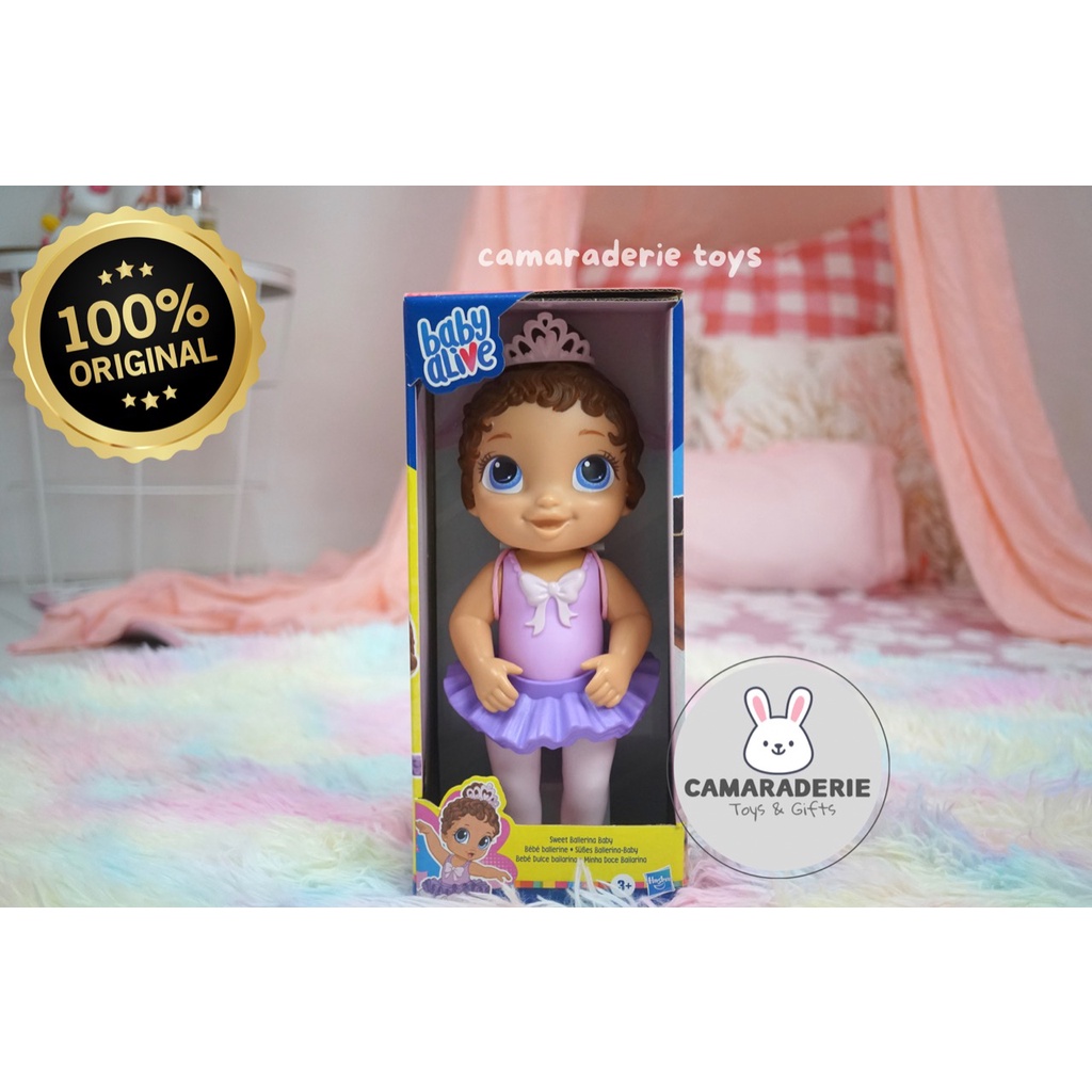 Jual Baby Alive Sweet Ballerina Baby Doll, Purple, Brown Hair.Boneka ...
