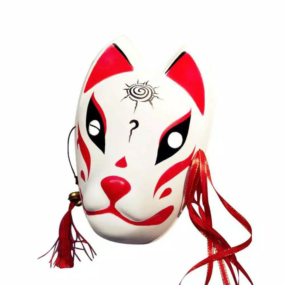 Jual Topeng Kitsune Siluman Rubah FullFace Cosplay Japanese Mask Anime ...
