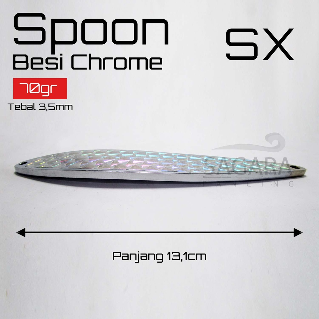 Jual Umpan Pancing Spoon Besi Chrome Spun Besi Chrome | Shopee Indonesia