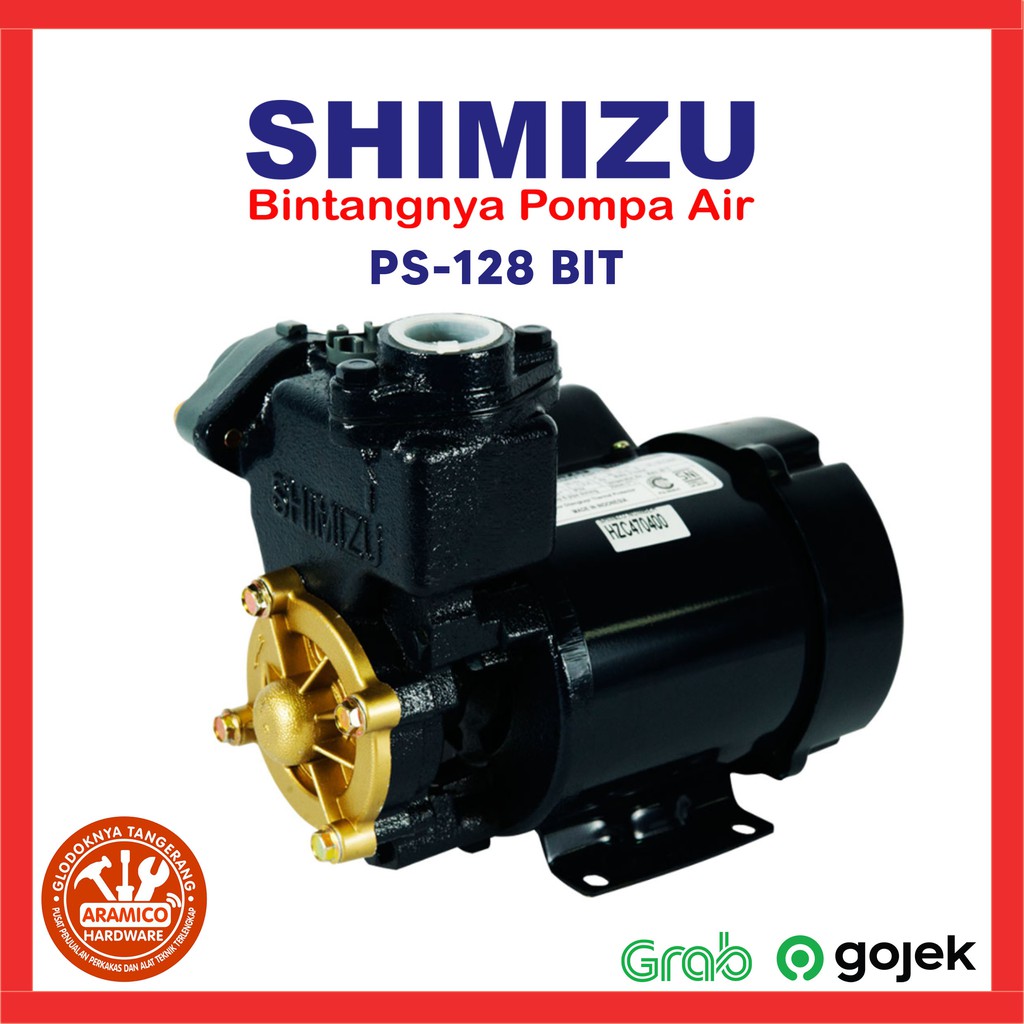 Jual Pompa Air Sumur Dangkal Shimizu PS 128 BIT 125 W Non-Otomatis ...