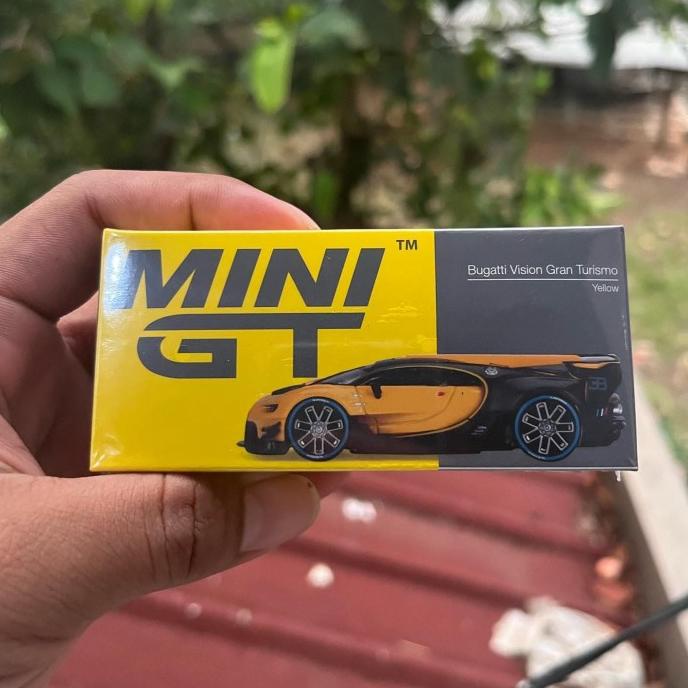Jual mini gt bugatti vision gran turismo kuning | Shopee Indonesia