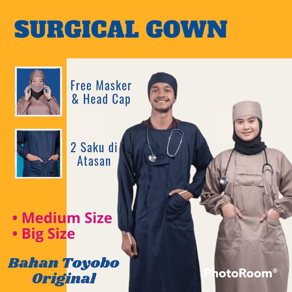 Jual Surgical Gown APD | Baju Operasi Gaun | Baju Oka Petugas Medis ...
