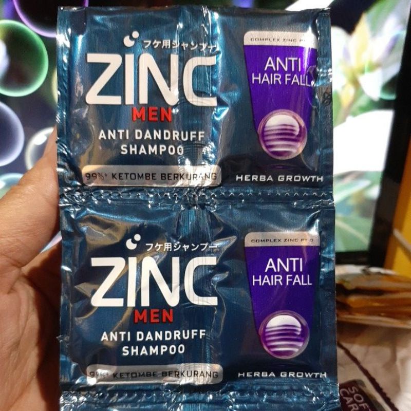 Jual SHAMPOO ZINC DOUBLE SACHET 1 RENCENG | Shopee Indonesia