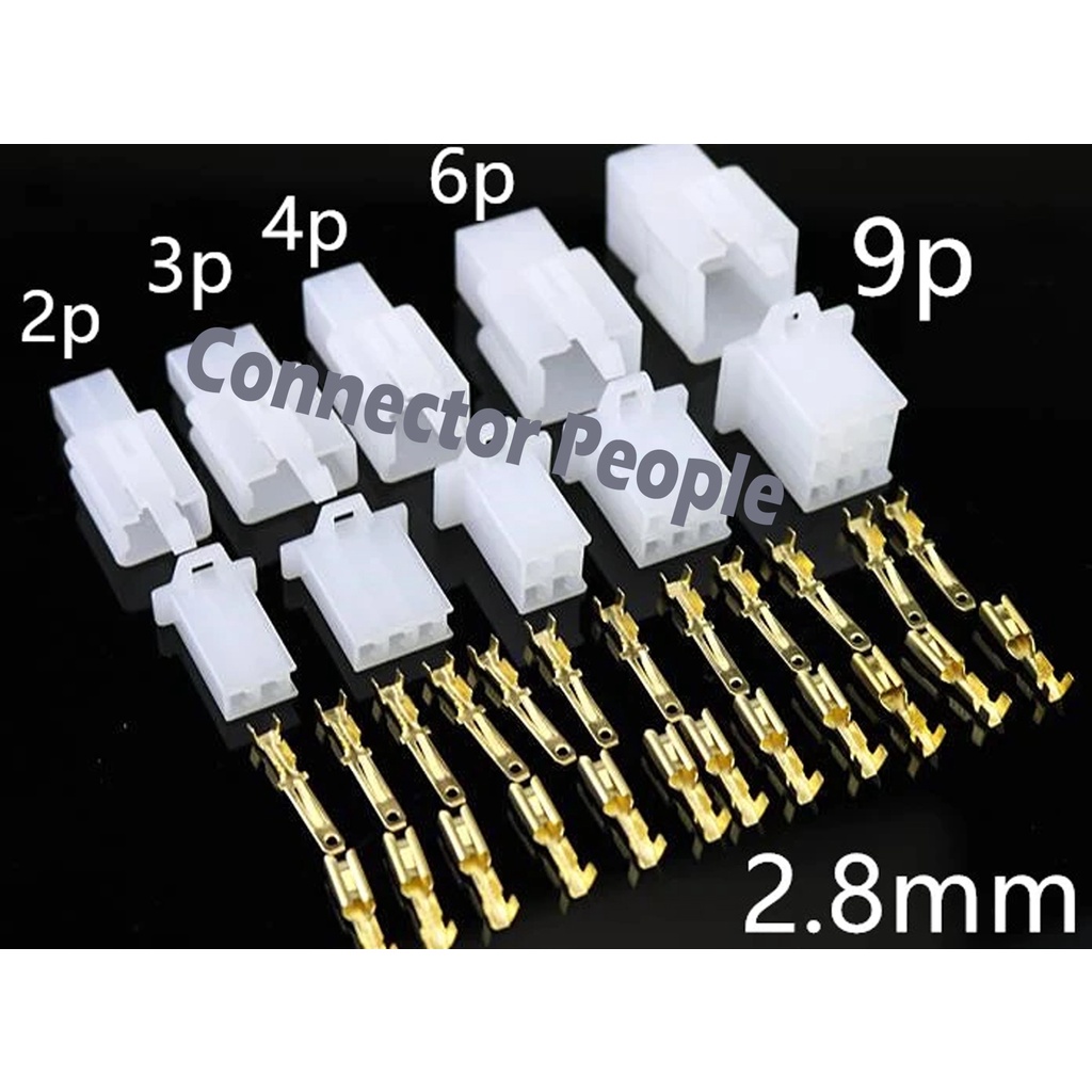 Jual Socket 2 - 9 Pin Kecil + Skun / Soket Motor / Konektor /Kabel ...