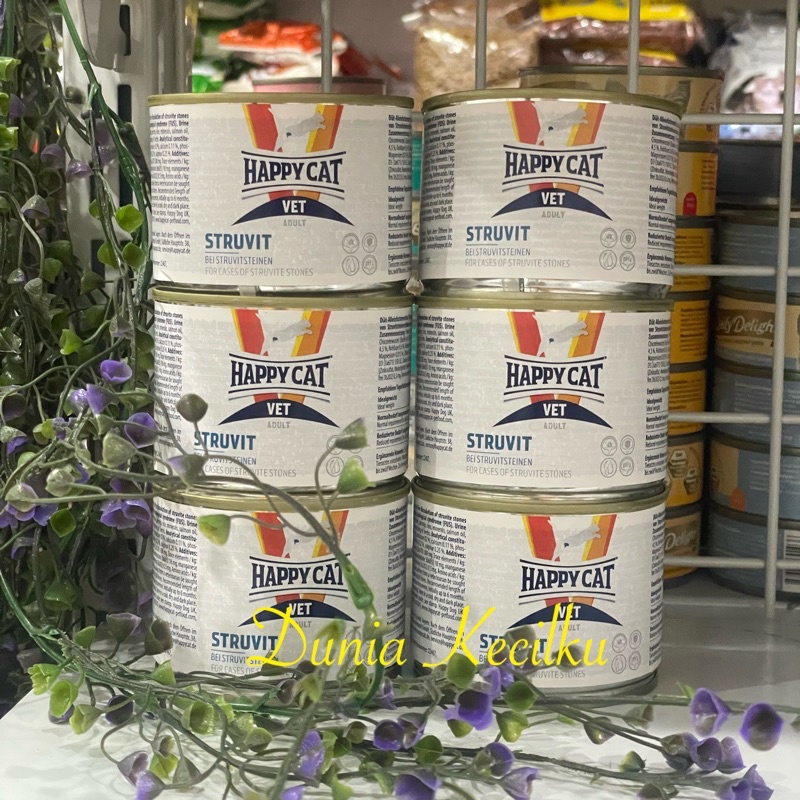 Jual Happy Cat Vet Struvit Kaleng Urinary Tract Wet Food 200gr | Shopee ...