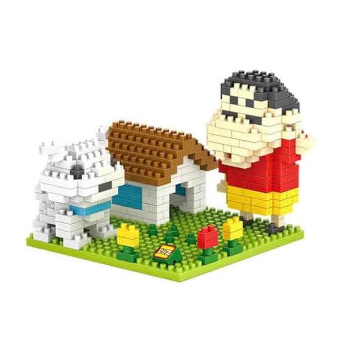 Jual L9463 - Crayon Shinchan Shiro Sinchan Nano Block Brick | Shopee ...