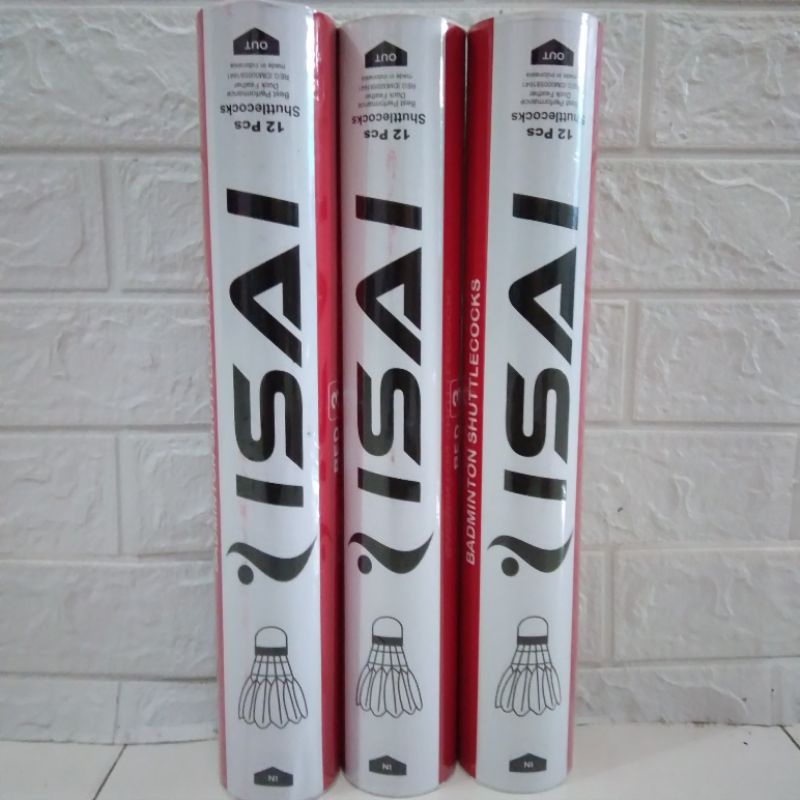 Jual SHUTTLECOCK COCK KOK ISAI MERAH | Shopee Indonesia