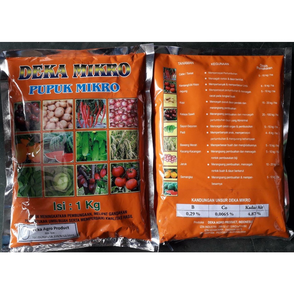 Jual Pupuk Mikro - Deka Mikro isi 1kg Deka Agro | Shopee Indonesia