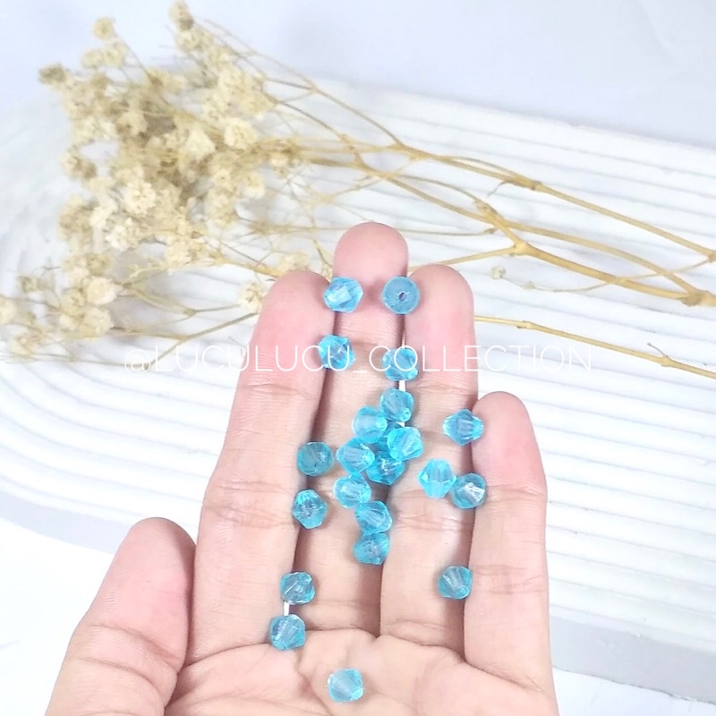 Jual Manik Diamond (10 gram) / Manik Monte Mote Diamond Akrilik Bening ...