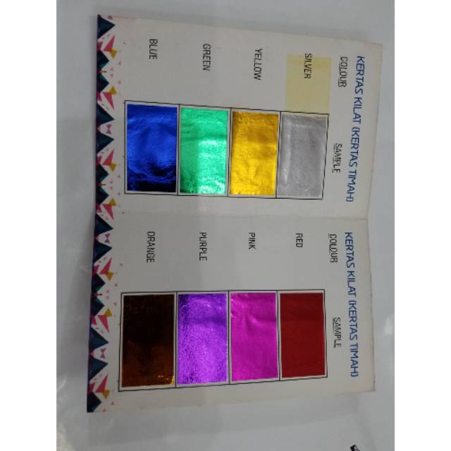 Jual Kertas Mas / kertas Timah / Metalizing paper 50x65 cm | Shopee ...