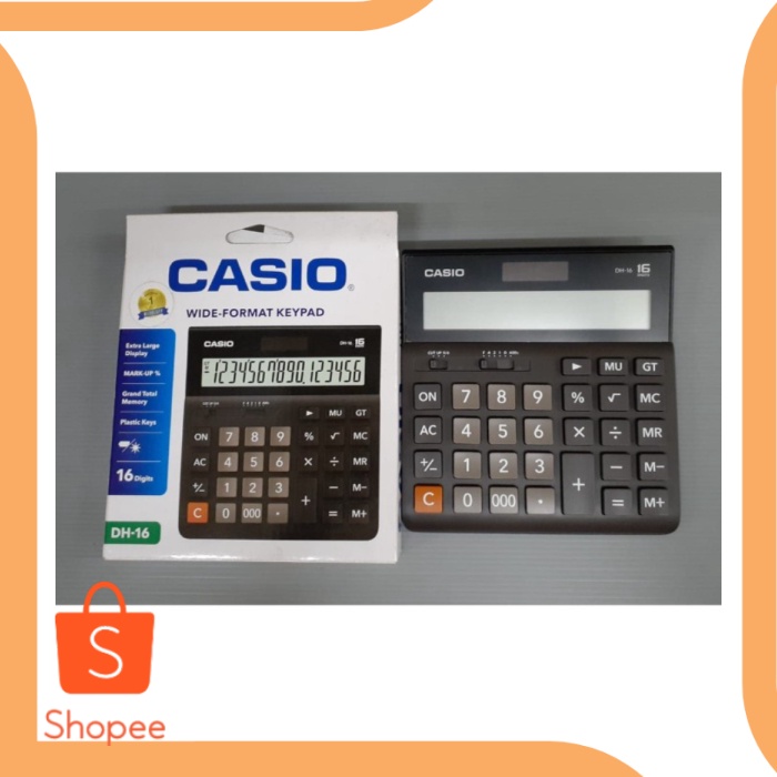 Jual KALKULATOR CASIO DH-16 CALCULATOR 16 DIGIT STATIONERY ATK suku ...