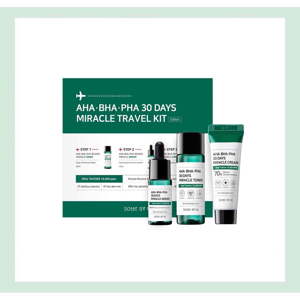 Jual [3 ITEMS] SOMEBYMI AHA-BHA-PHA 30 DAYS MIRACLE TRAVEL KIT/SIZE ...