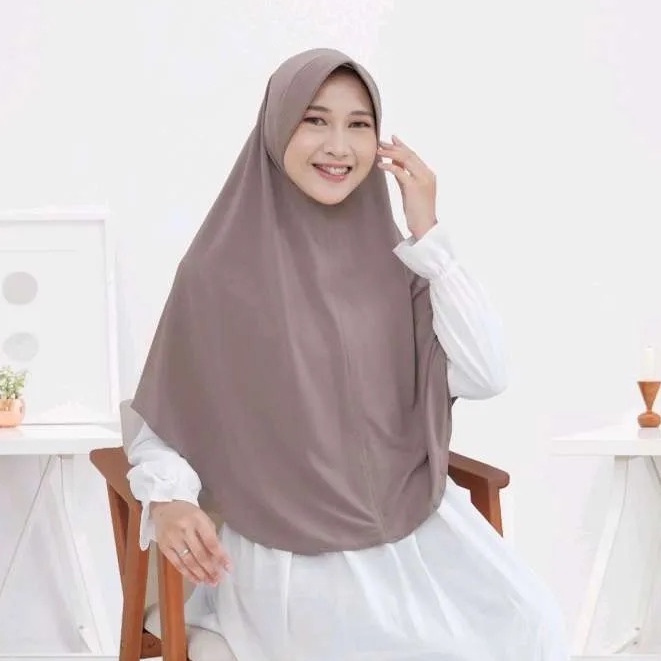 Jual HIJAB SYAR'I KHIMAR JERSEY PED ANTEM | Shopee Indonesia