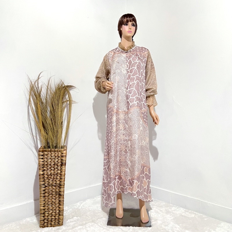 Jual HANNA DRESS BATIK & JUMPUTAN PALEMBANG SEMI SUTRA VISCOSE MIX ...