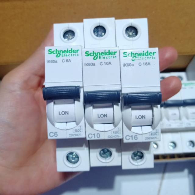 Jual MCB ik60A 1P 6A 10A 16A 20A 25A 32A Schneider electric | Shopee Indonesia