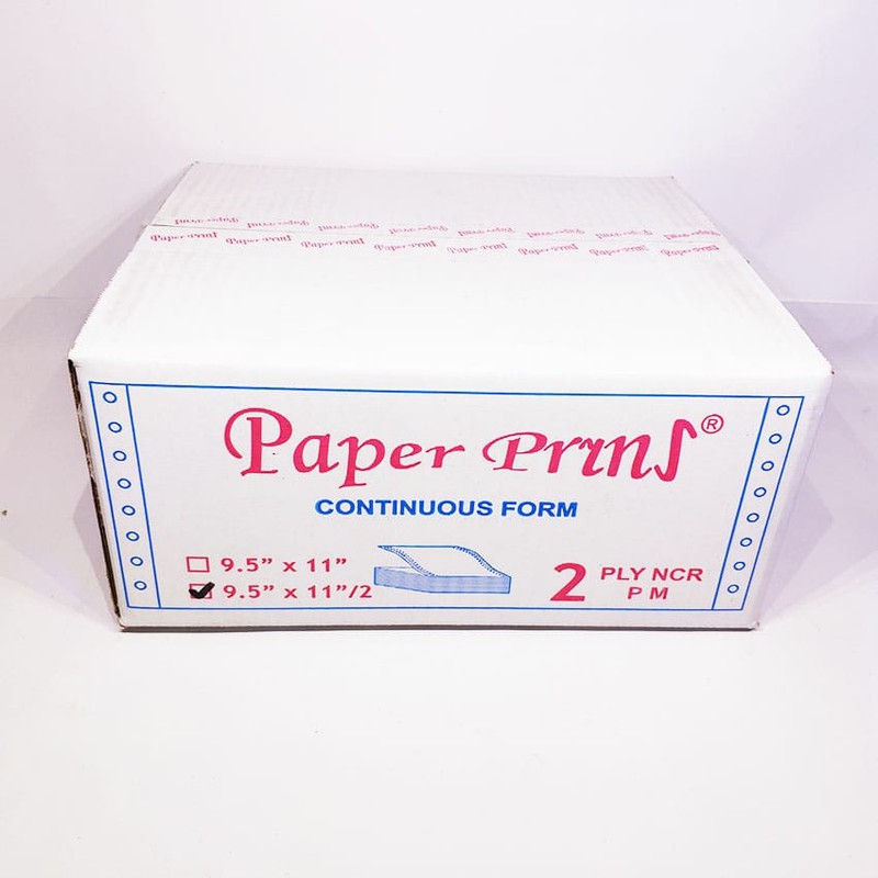 Jual Paper Pryns Continuous Form 9,5 x 11/2 2ply (1 lembar dibagi 2 ...