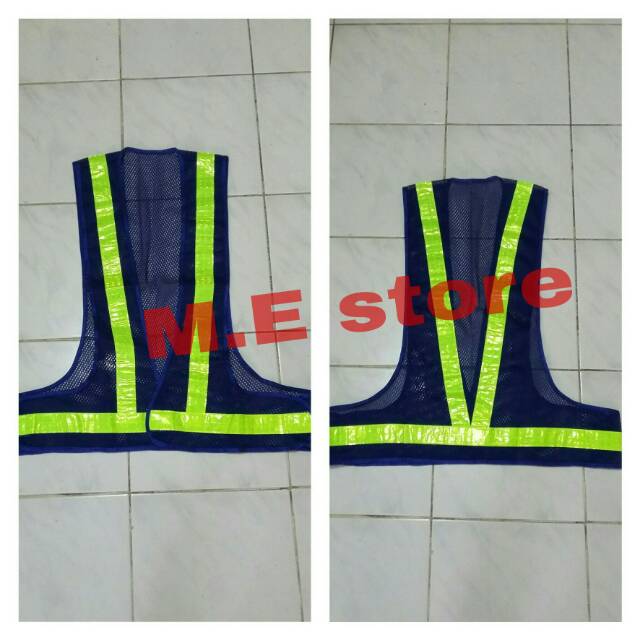 Jual rompi safety/rompi proyek warna biru | Shopee Indonesia
