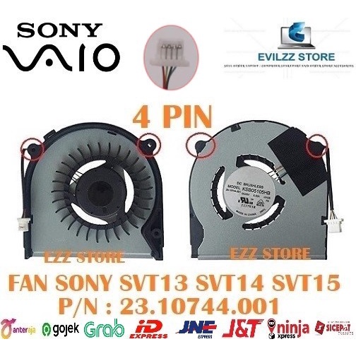 Jual FAN KIPAS SONY VAIO SVT13 SVT 13 SVT131A11V SVT131A11W SVT13117ECS ...