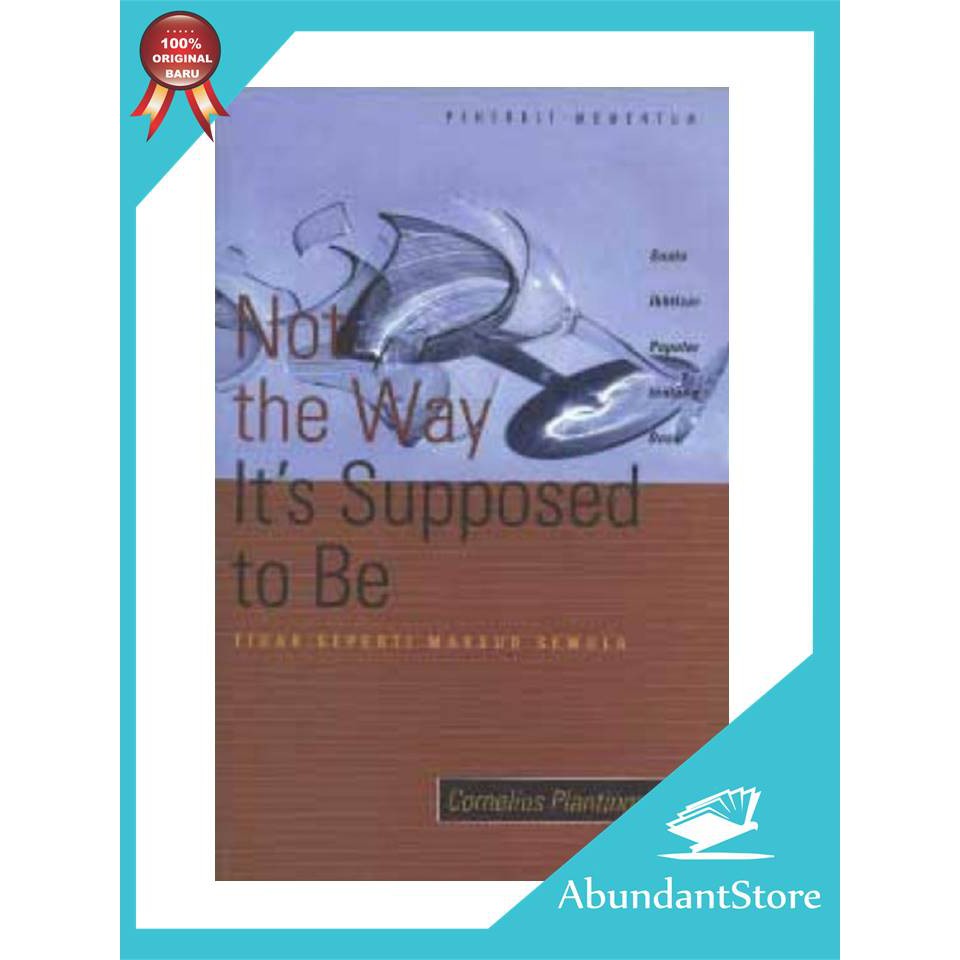 Jual Buku Tidak Seperti Maksud Semula - Cornelius Plantinga Jr | Shopee ...