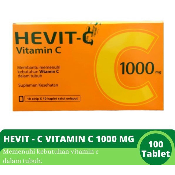 Jual HEVIT C 1000mg Vitamin C ( 1Box=100Tab ) | Shopee Indonesia