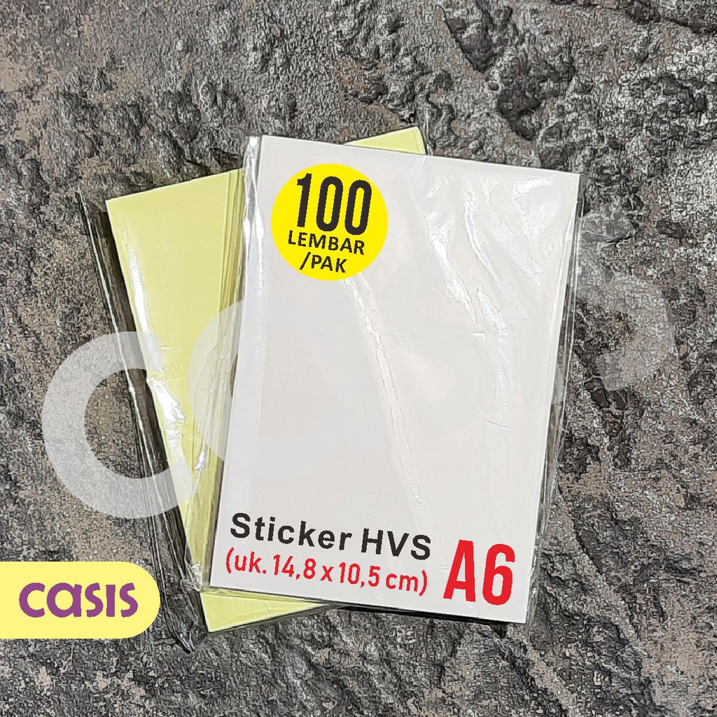 Jual sticker hvs A6 isi 100 lbr - lintec - CASIS | Shopee Indonesia