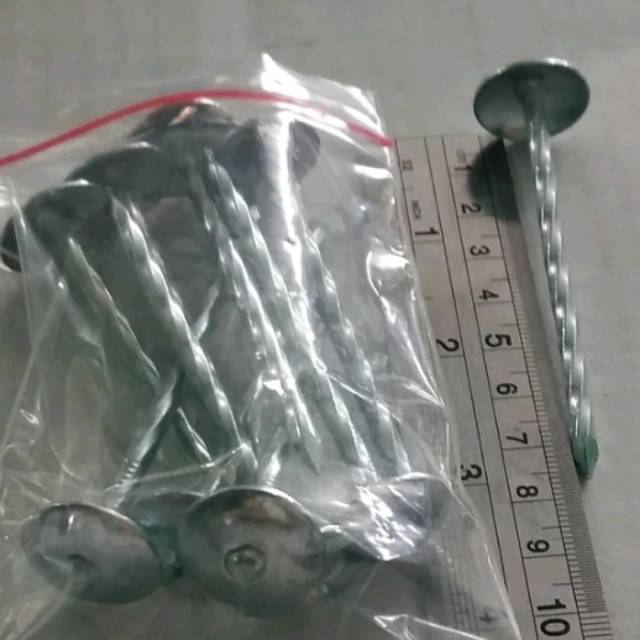 Jual Paku payung paku seng paku asbes 7cm | Shopee Indonesia