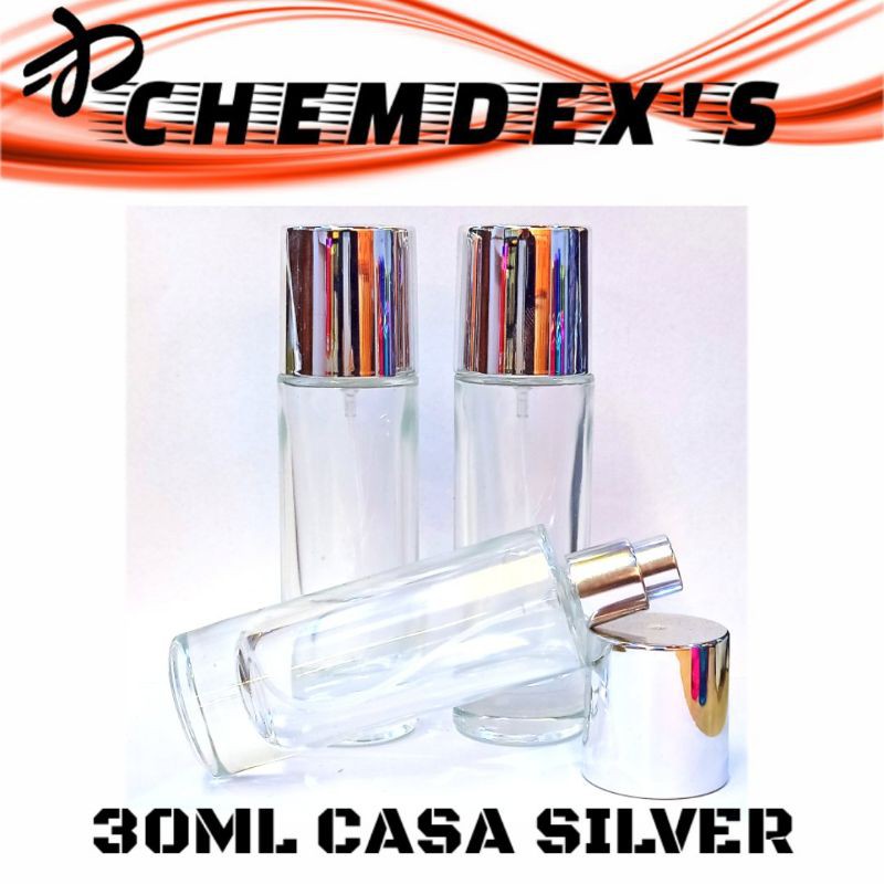 Jual BOTOL PARFUM CASA SILVER// 30ML// SPRAY || botol parfum 30ml ...