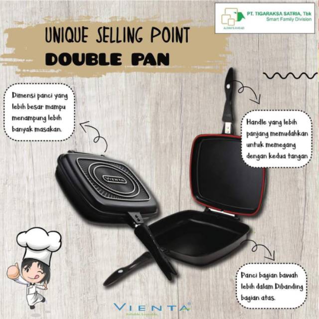 Jual Doubel pan Vienta | Shopee Indonesia