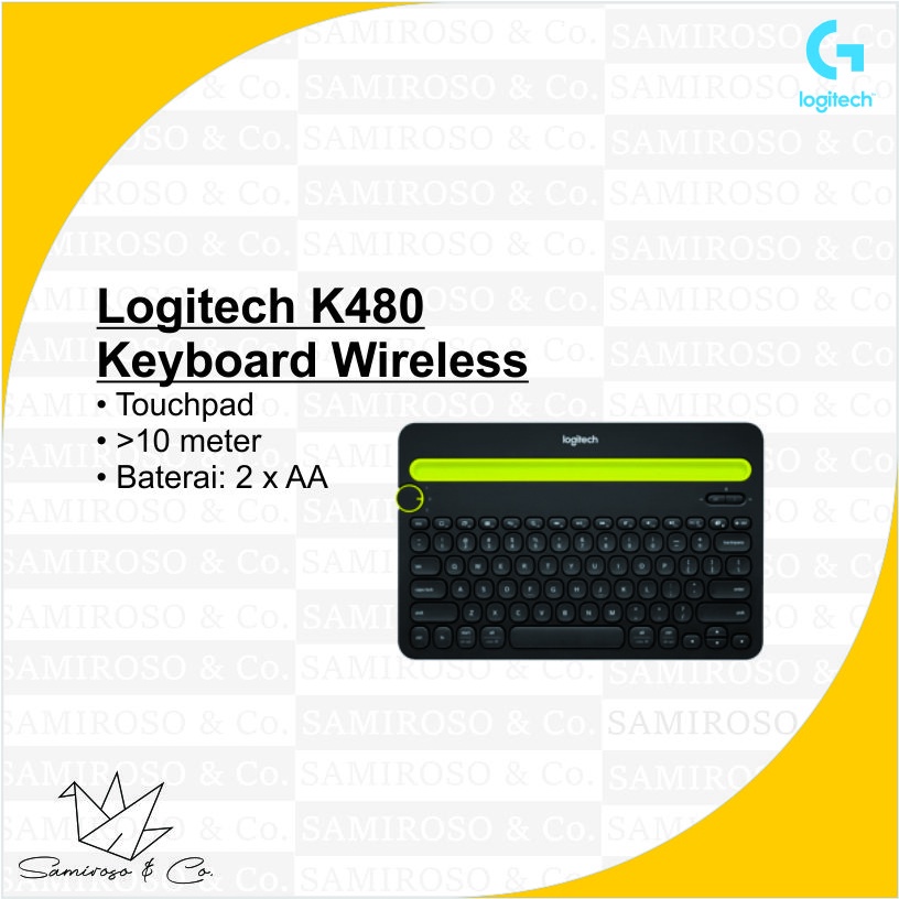 Jual Logitech K480 Keyboard Wireless Bluetooth Portable Multi-Device ...