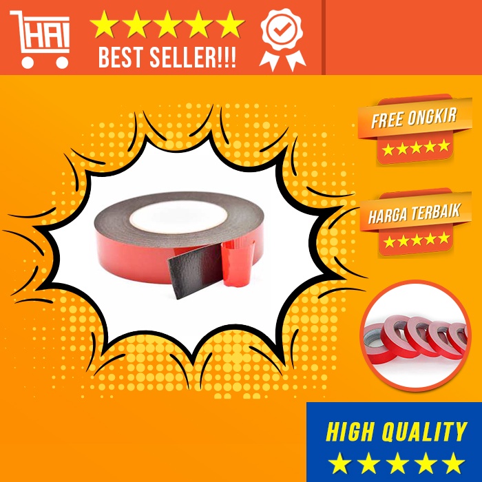 Jual DOUBLE TAPE ANTI AIR DOBEL TIP SERBAGUNA TEMPEL DINDING KAYU BESI ...