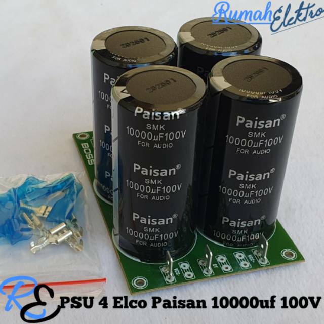 Jual Kit PSU 4 Elco PAISAN 10000uf 100V Plus Skun | Shopee Indonesia