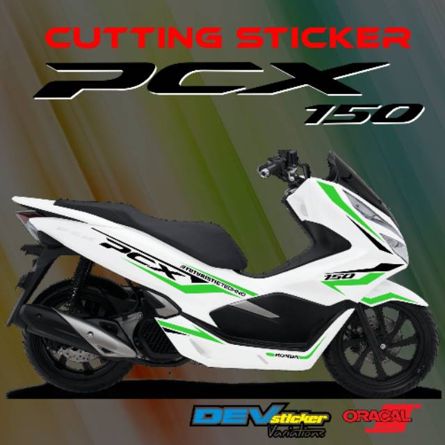 Jual CUTTING STICKER PCX (PUTIH) | Shopee Indonesia